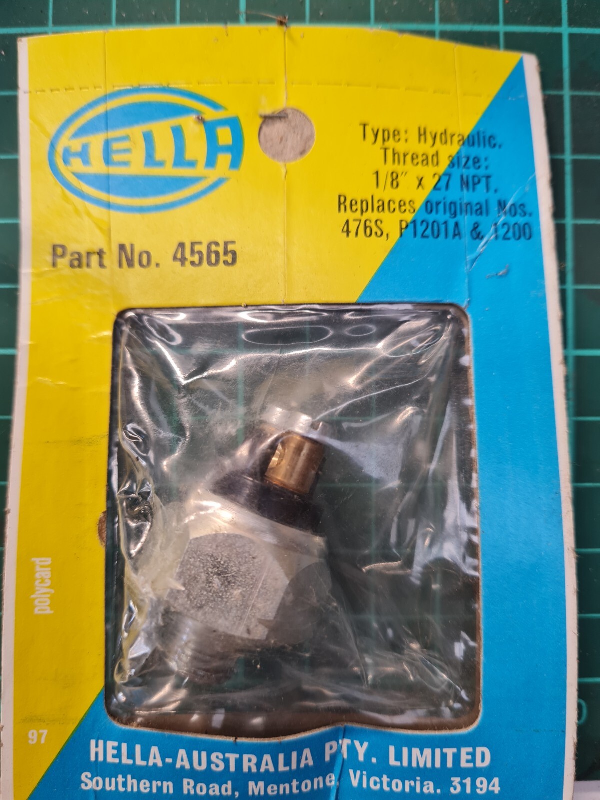 Hella Stoplight Switch. Hydraulic. Pt. 4565 New Old Stock | eBay