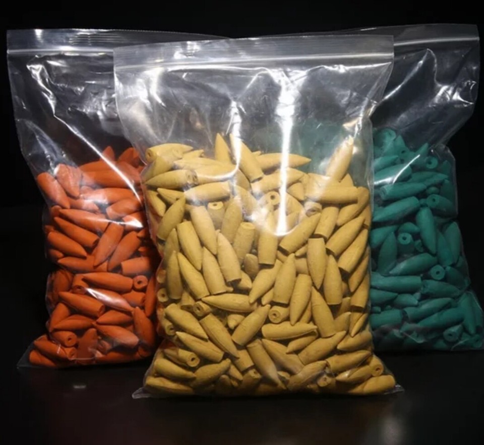 Big Backflow Incense Burner Cones Flower Flavor Smoke Bullet Cone 40/80 ...