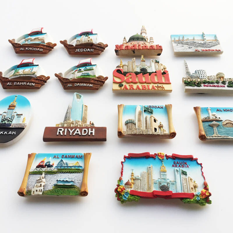 World travel Saudi Arabia creative DIY crafts magnet Fridge Magnets ...