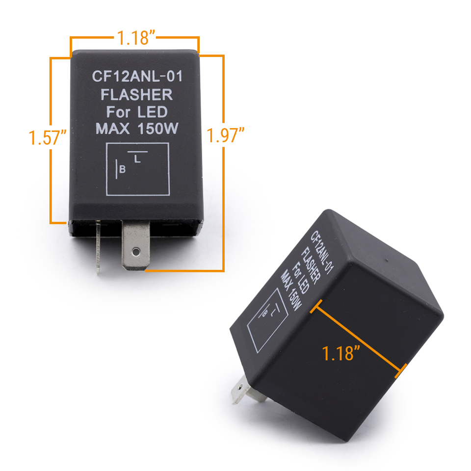CF12-ANL01 LED Flasher Relay Fix Hyper Flash Turn Signal Decoder Load ...