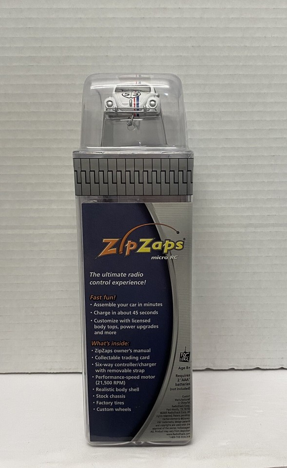 Herbie Fully Loaded Zip Zaps Micro RC 1:64 Scale Radio Control Car ...