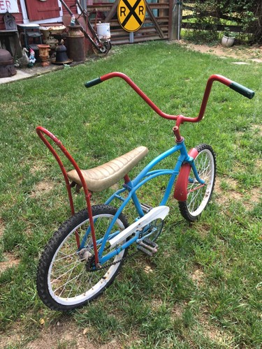 Vintage 1976 Royce Union Boys Bicycle RED WHITE BLUE 16IN Banana Seat ...