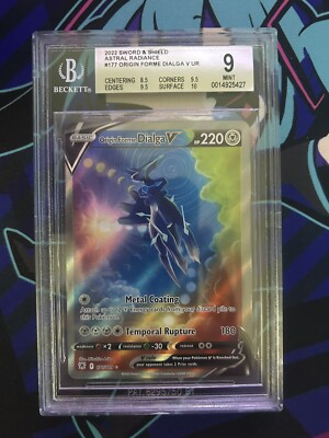 BGS 9 Pokemon Astral Radiance - Origin Forme Dialga V Alt Art- 177/189 ...