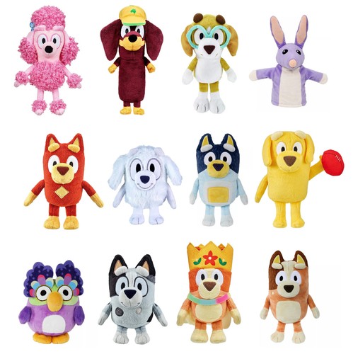 BLUEY STUFFED PLUSH Muffin Winton Honey Bandit Coco Lila Snickers Lucky ...
