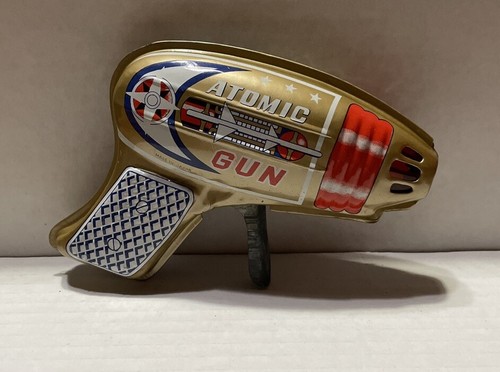 VINTAGE TIN TOY ATOMIC GUN JAPAN 041-M | eBay