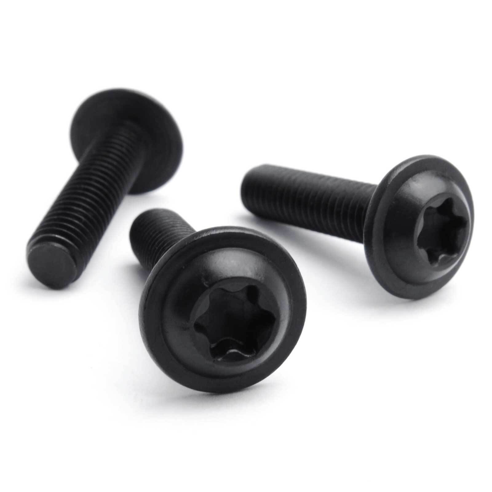 M4 M5 M6 M8 A2 BLACK STAINLESS TORX SOCKET FLANGED BUTTON HEXALOBULA ...