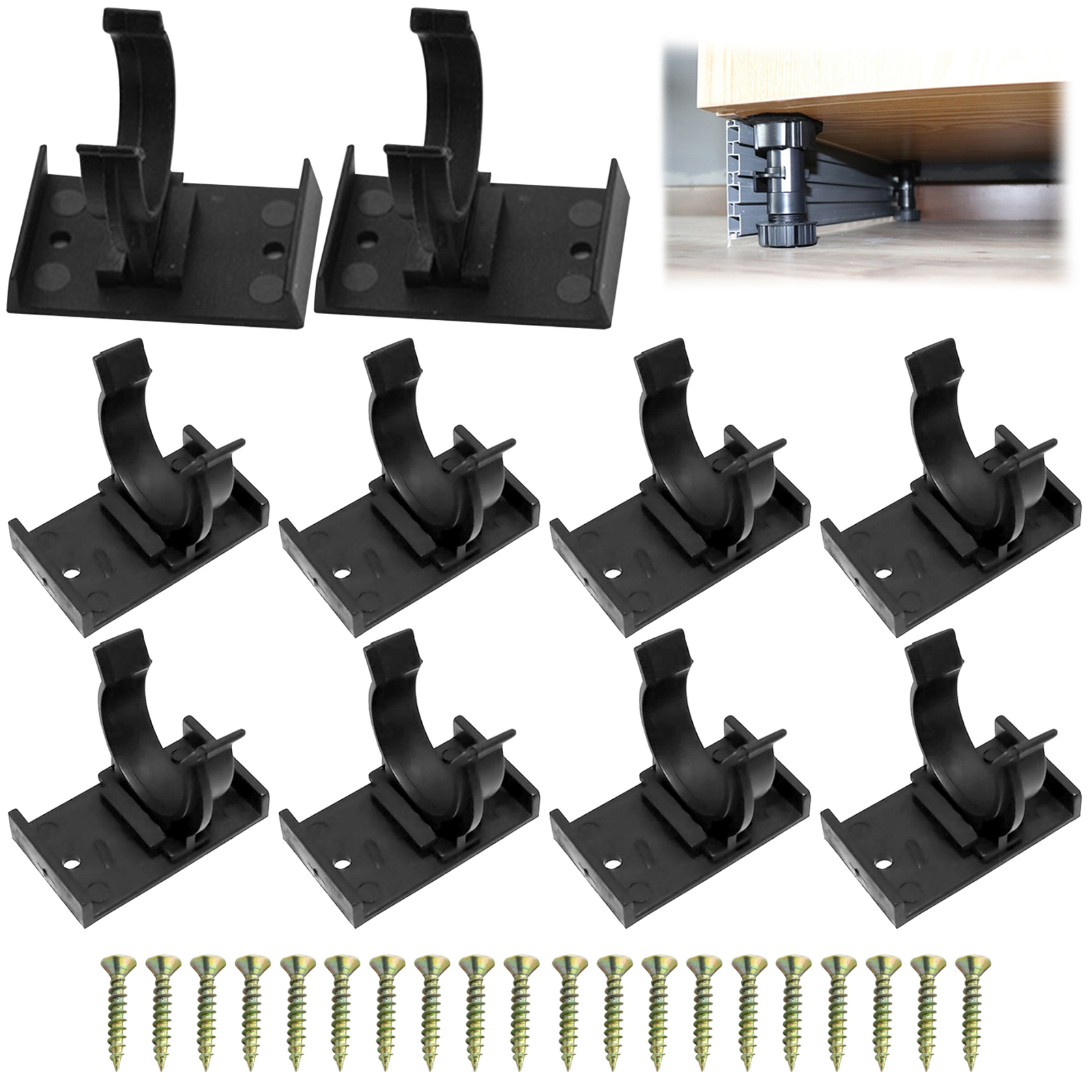 Kitchen Kick Board With Self Tapping Screws Plinth Clip Heavy Duty ...