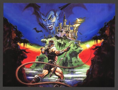 Original Castlevania 1 Nintendo NES 1986 Game Art Print Glossy - Small ...