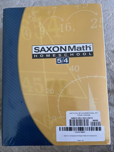 Saxon Math 5/4 Homeschool Kit Brand New 9781591413479 | eBay