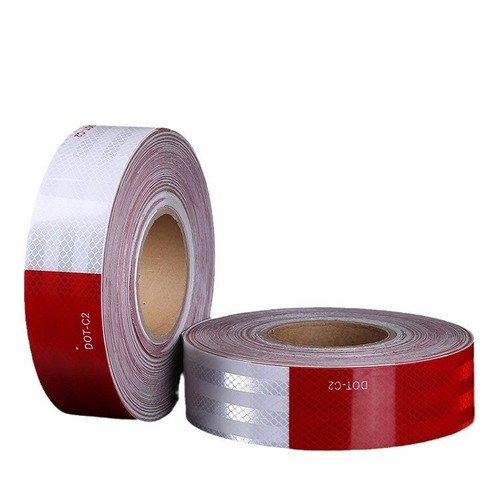 Reflective Trailer Tape Safety Red White Truck Warning Tape Conspicuity ...