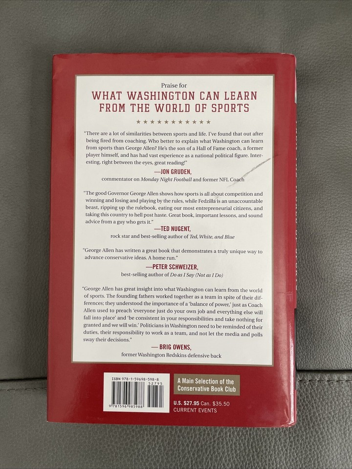 Former Virginia Governor/Senator George Allen Signed / Dedicated 1st ED ...