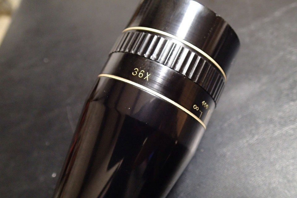 Leupold 36x Power Rifle Scope w/AO Gloss Target Dot Reticle Target ...