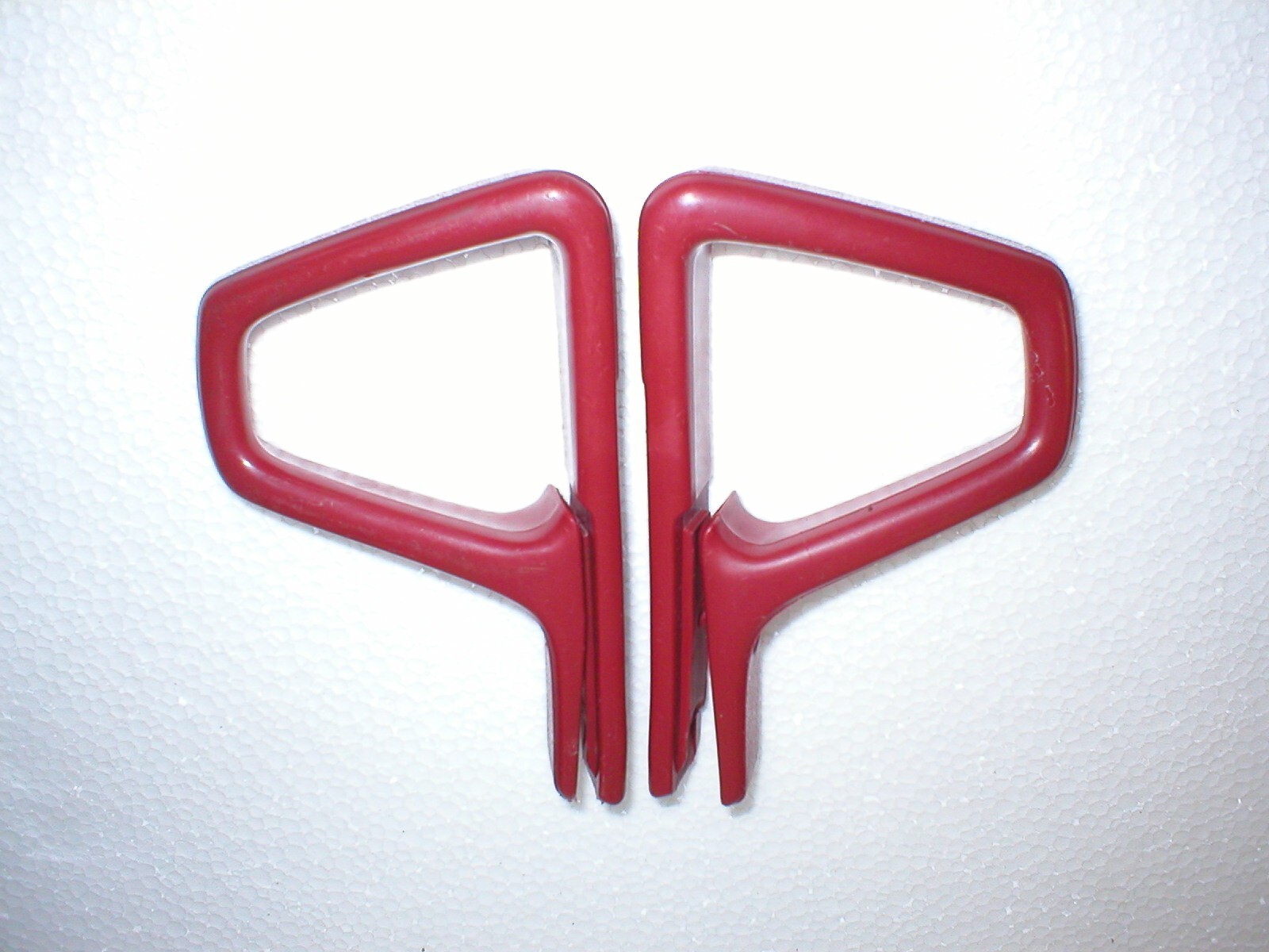 1982-92 Camaro Firebird Carmine Red Seat Belt Guides Loops 84 85 86 87 ...