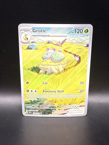Pokémon TCG Grotle 164/162 Temporal Forces Illustration Rare Full Art ...