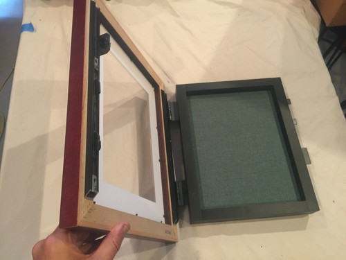 Swing Frame Shadow Box with Gravity Lock & Key, NEW | eBay