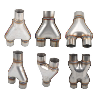 X-Pipe Y-Pipe Exhaust Adapter Connector 2''/2.25''/2.5''/2.75''/3 ...