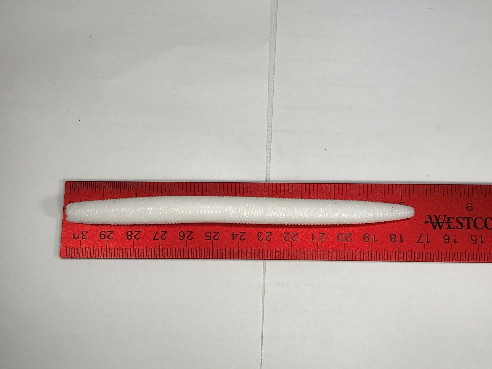 25ct 5 inch White Senko Style stick bait Soft Plastic Bass Fishing Worm ...