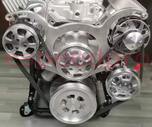 Big Block Chevy BBC 454 Billet Aluminum Serpentine Complete Engine ...