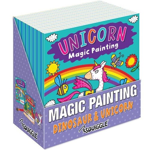 Squiggle Children's Magic Painting Book - Dinosaur or Unicorn | eBay