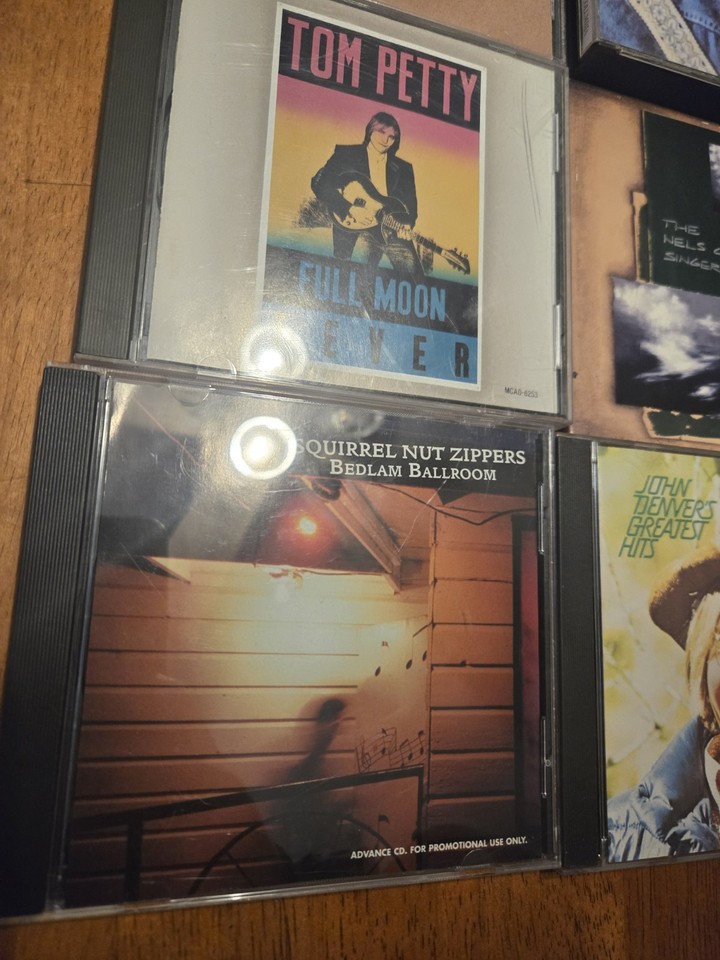 Rock and Country Lot of CDs Tom Petty John Denver Bob Dylan Squirrel ...