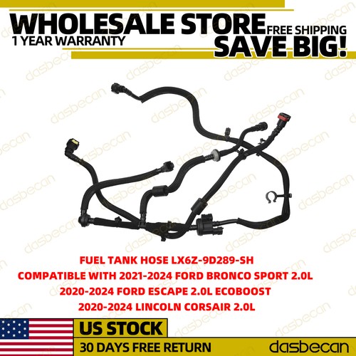 Fuel Drain Tank Hose For 2020-2024 Ford Bronco Sport Escape Lincoln ...