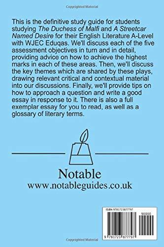 The Duchess of Malfi & A Streetcar Named Desire A Study Guide for WJEC ...