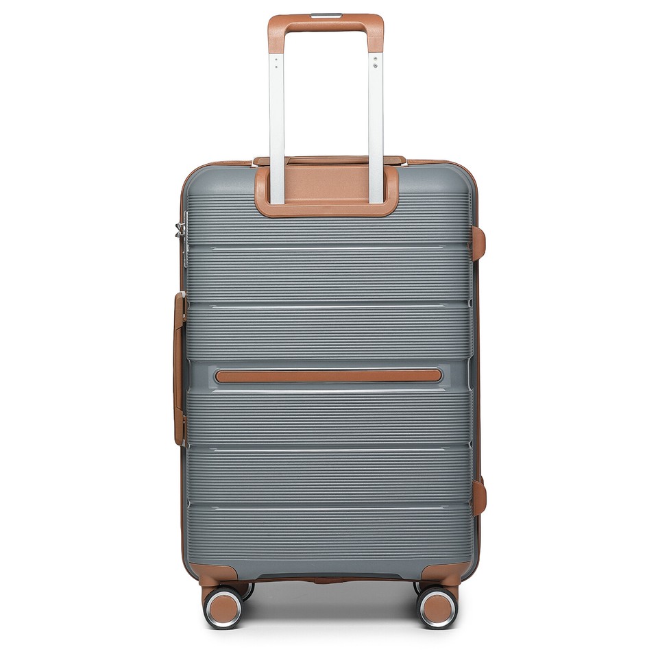 20/24/28 Inch Hard Shell PP 4 Wheels Suitcase Set Hand Cabin Luggage ...