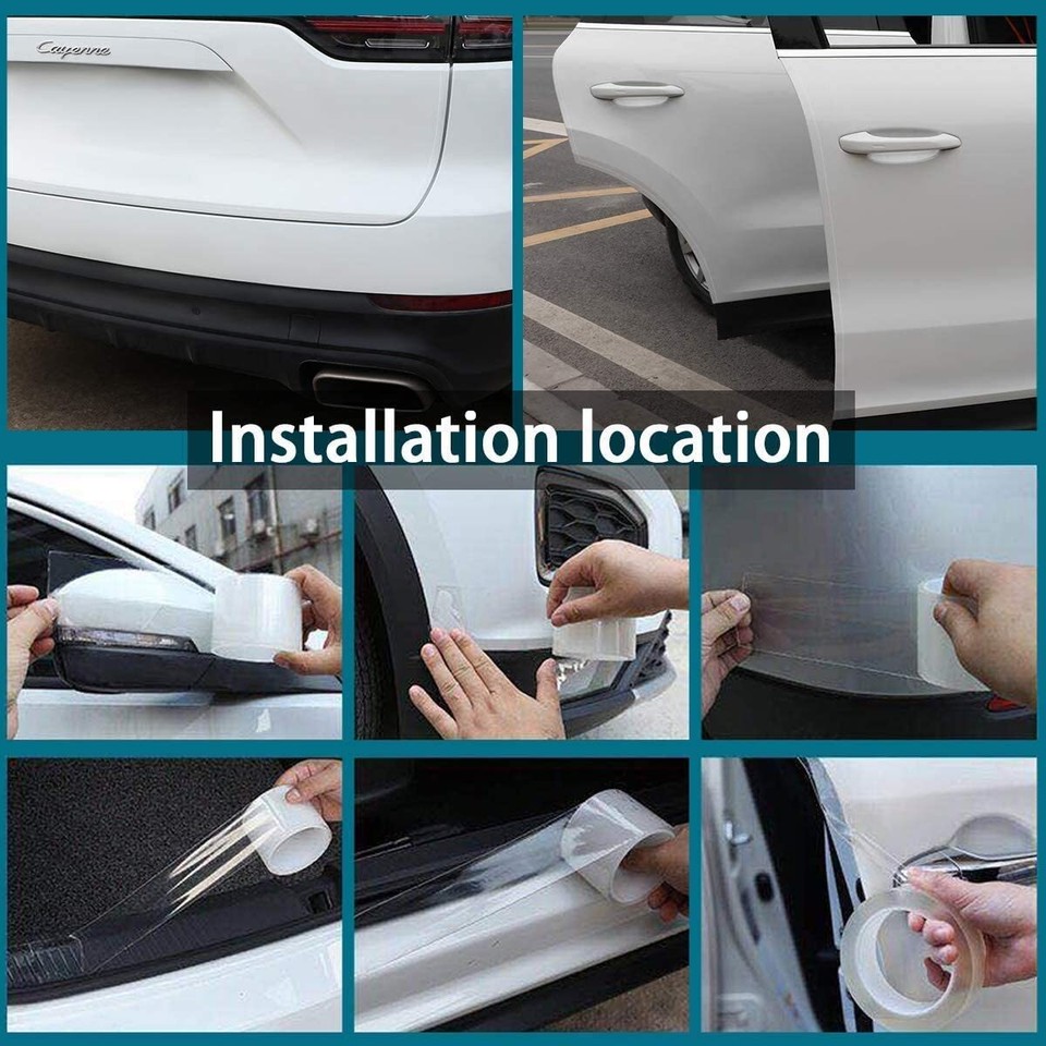 5M Acrylic Car Sticker Door Sill Scuff Anti Scratch Tape Protective ...