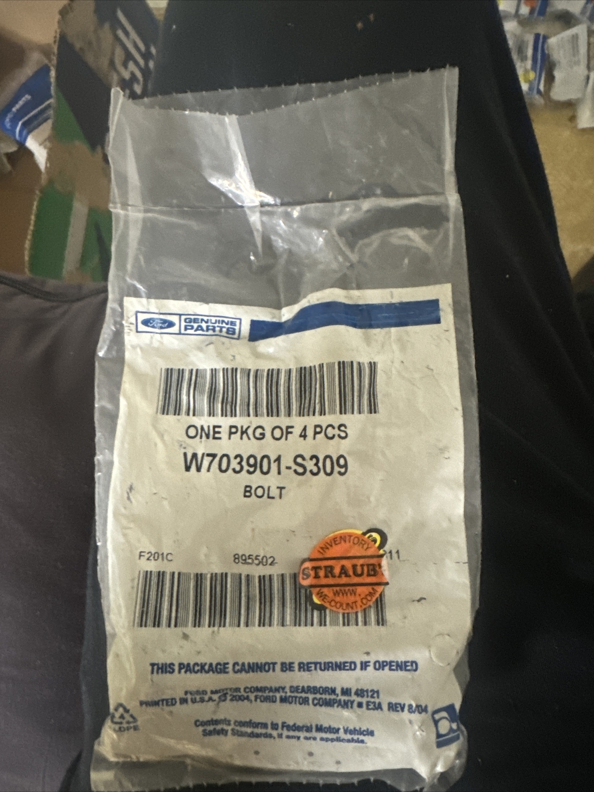 Genuine OEM Ford Bolts -W703901-S309 for sale online | eBay