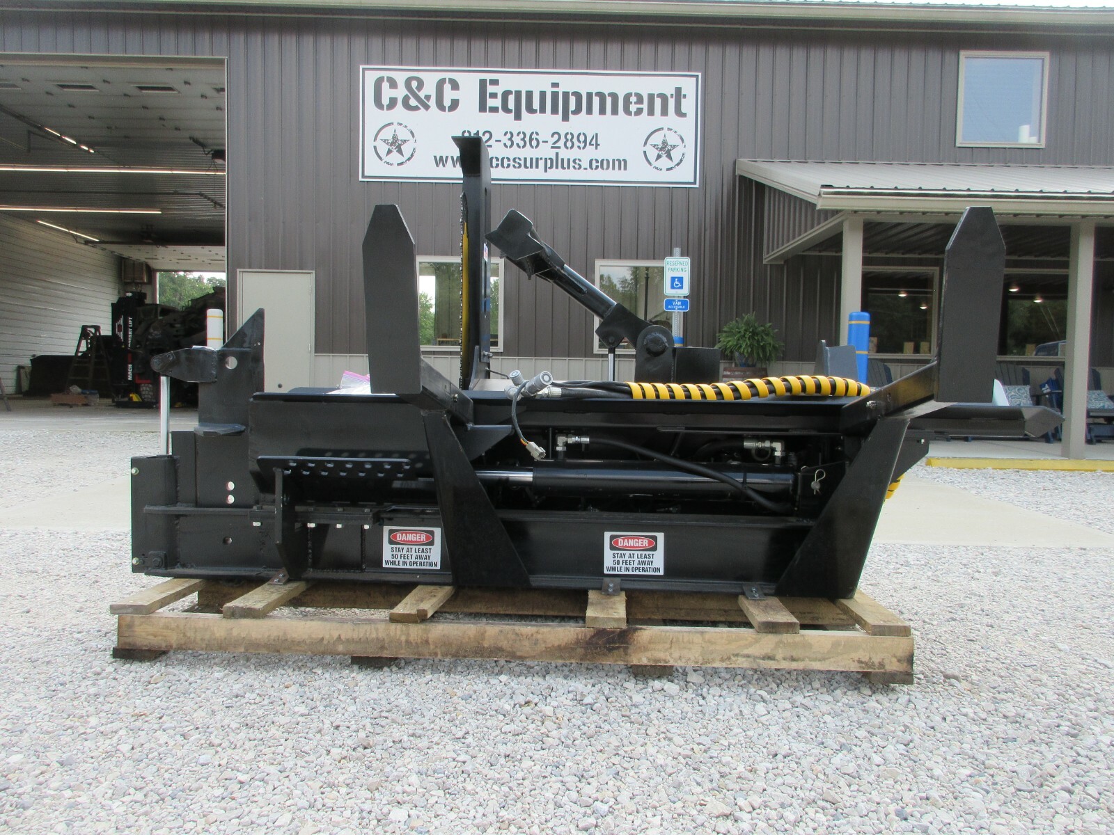 Firewood wood log Processor Attachment Bobcat CAT Deere Gehl Skid Steer ...