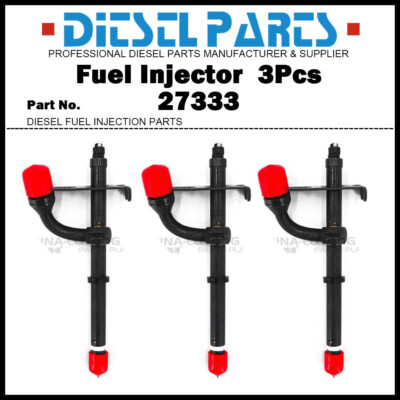 3x Fuel Injector 27333 AR89564 For John Deere 1020 1140 1530 2020 2350 ...
