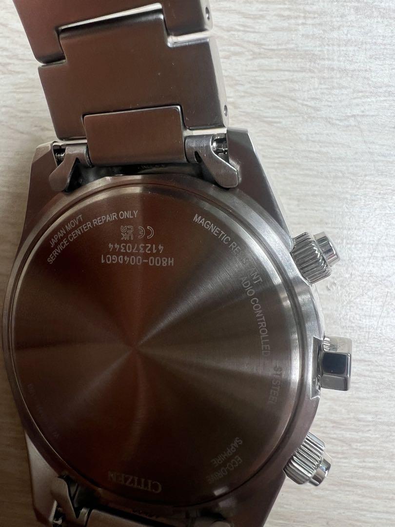 Citizen AT8260-85M Chronograph Blue Dial Radio-Controlled Sapphire Men ...