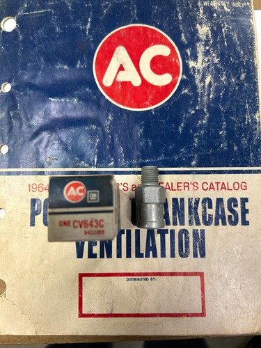 1966-1969 Ford GT Fairlane 390 4 Bbl. Nos AC PCV Valve CV643C 6422888 ...