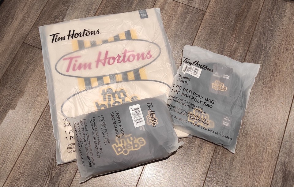 Tim Biebs Tim Hortons Justin Bieber Triple Pack - Tote Bag, Beanie ...