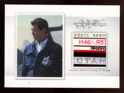 EXT. RARE 2016 James Bond (006/125) Atomic Energy ID Badge “DOUBLE O ...