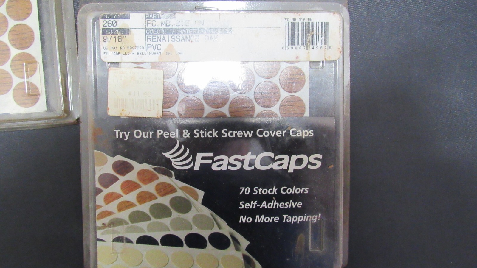 Fastcaps Peel & Stick Screw Cover Caps 2 PKS w/ 472 & 58 Sheets w/ 60 ...