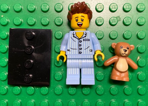 LEGO Minifigure Sleepyhead Series 6 col083 Sleepy Boy Pajama Kid w/ Toy ...