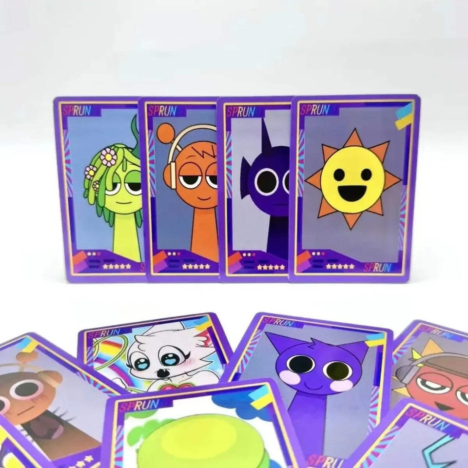 54pcs box Sprunki Double Sided Printing Card Cartoon Lomo Cards HD ...