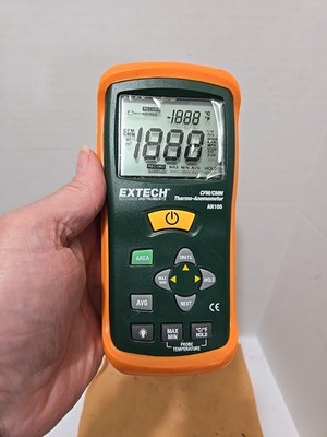 EXTECH AN100 Thermo-Anemometer | Airflow Meter | CFM/CMM | HVAC Tool ...