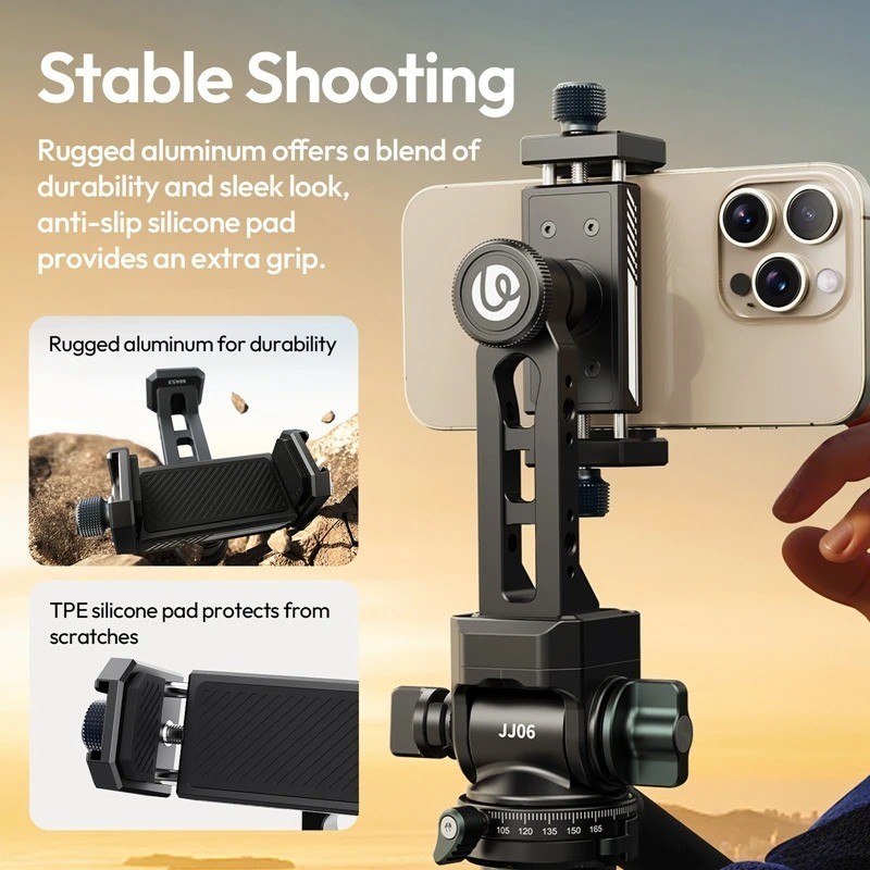 Ulanzi MA53 Arca Swiss Metal Phone Mount 360 Ball Head for Vlog & Live ...