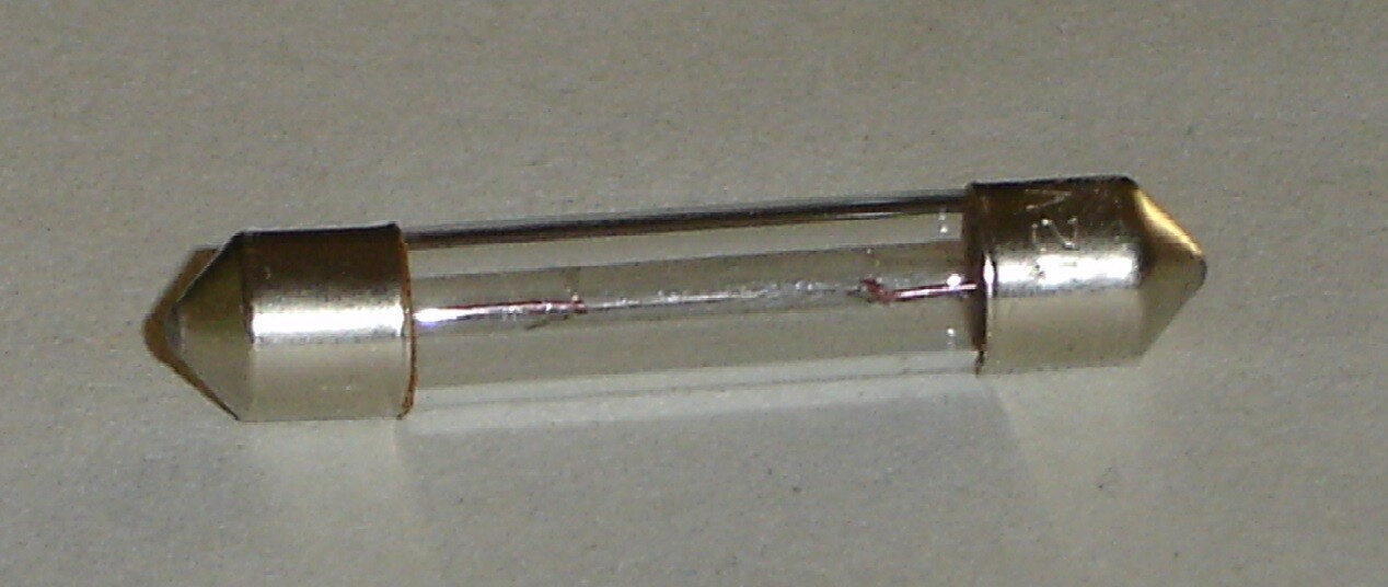 12 volt 3 watt Festoon classic car semaphore trafficator bulb 256A (Box ...