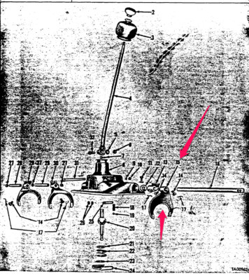 M44 SERIES SHIFTING FORK DANA SPICER 30-66-28 IH 170999R1 3010007521060 ...