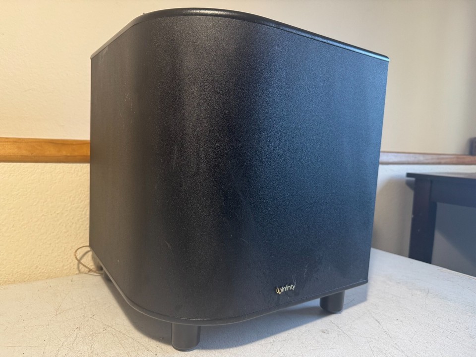 Infinity TSS-Sub500 Powered Subwoofer Bass Home Theater Sub Down Firing ...
