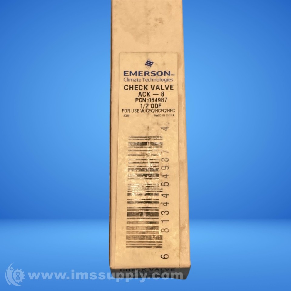 Emerson ACK-8 Check Valve, 1/2in ODF FNFP | eBay