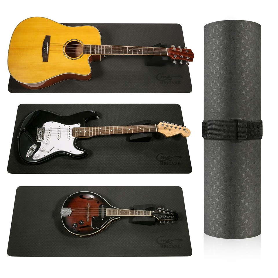Guitar Work Mat Kit+Two Heights Guitar Neck Support Rest+Guitar String ...
