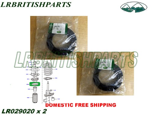 GENUINE LAND ROVER REAR AIR SPRING PAD 9MM UPPER ISOLATOR LR2 SET OF 2 ...