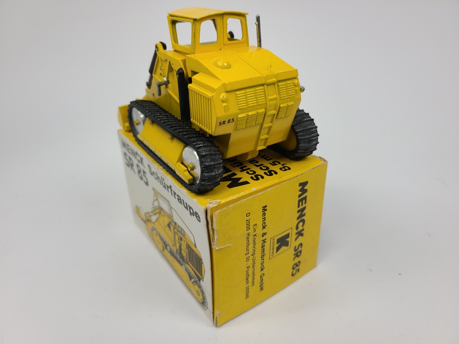 Menck SR85 Scraper Dozer - NZG 1:50 Scale Diecast Model #111 from 1969 ...