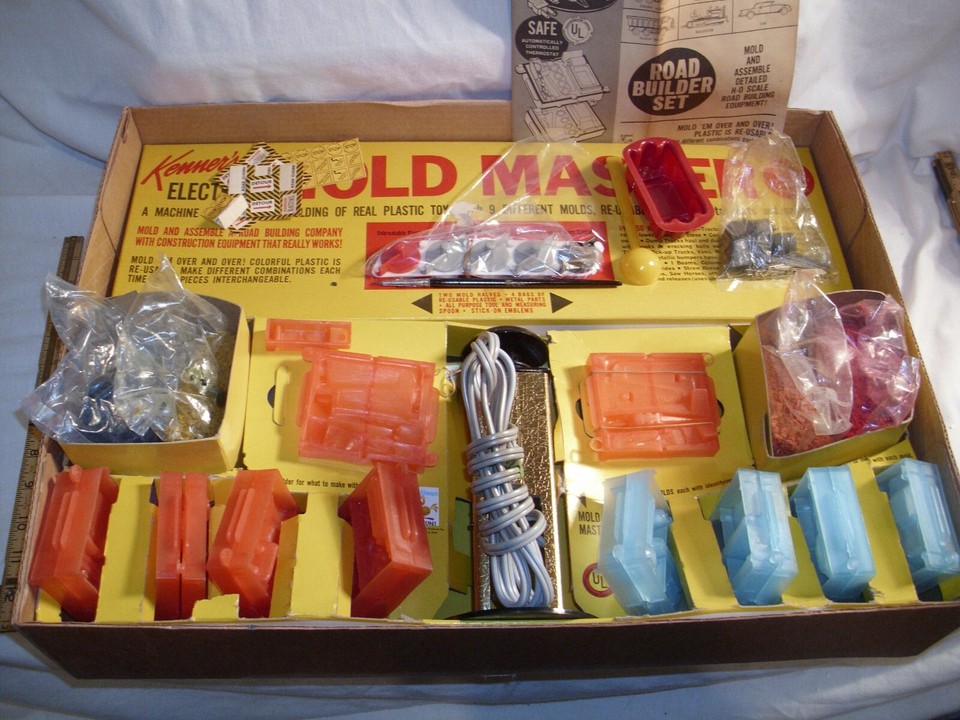KENNER ELECTRIC MOLD MASTER CONSTRUCTION BUILDING TOY PLAY SET 1964 ...