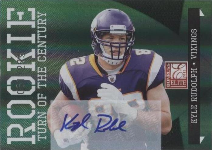 2011 Donruss Elite - Rookie Kyle Rudolph #160 Turn of the Century ...