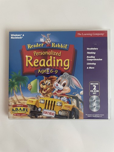 Lot of 3 Reader Rabbit CD-ROMs Personalized Kindergarten Reading Math 4 ...
